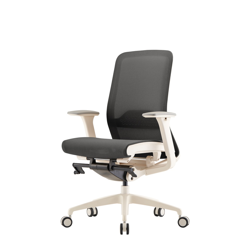 SILLON SEMI EJECUTIVO LAVO-M (MESH) BLANCO - NEGRO | Meycy Muebles