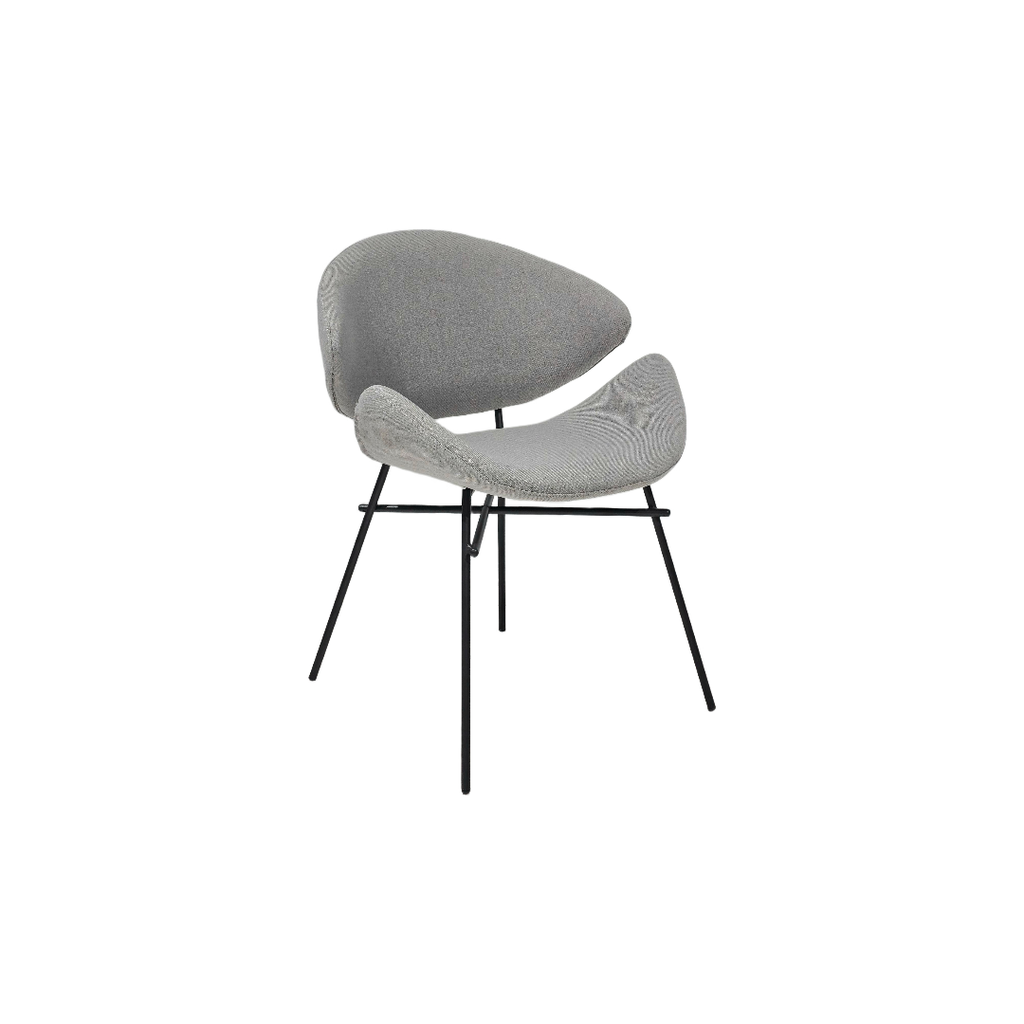 BUTACA MOD. VIRO (392) - MEDIDAS: 23"X26"X32"- TAPIZADA EN TELA GRIS ...