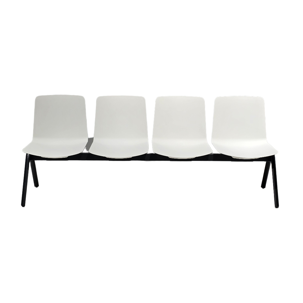 BANCADA 3 PERSONAS NOVA- PLASTICO BLANCO DU-580 ROW CHAIR PLASTIC ...
