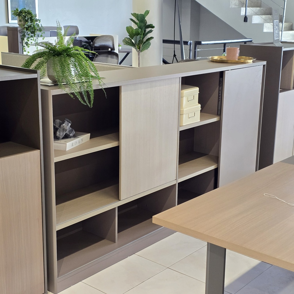 ESTANTE EJECUTIVO STEEL BAJO 16"X87"X43" (S33B-22) | Meycy Muebles